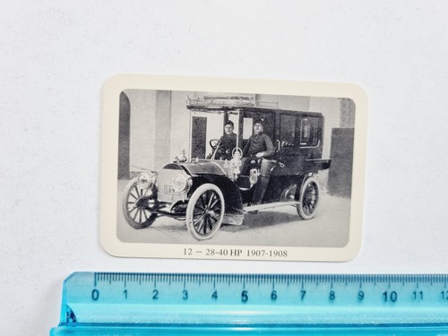 Fiat 28-40 HP 1907-1908 Auto Rare Card Vintage Original Retro Dark ...