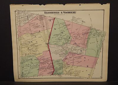CT, MA, ME, NH, RI, VT - Bloomfield Antique Maps