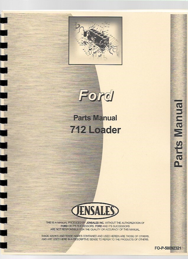 Ford 712 Loader Parts Manual Catalog | eBay