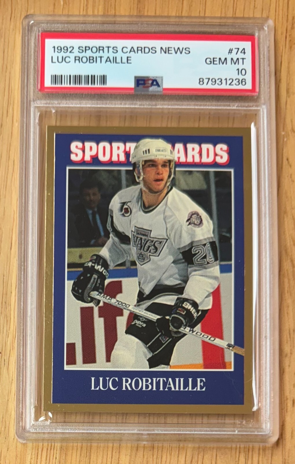 Luc Robitaille 1992 Sports Cards News #74 - PSA 10 - POP 1 - RARE!! | eBay