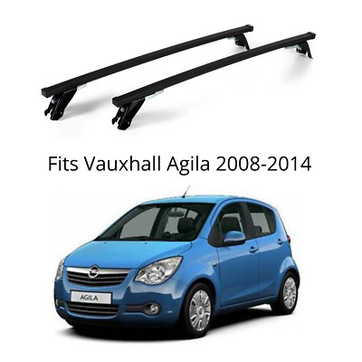 Premium Roof Rack-Set of 2-For Vauxhall Agila 2008-2014 Flat Roof ST305 ...