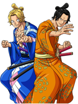 Sabo and Ace One Piece Weatherproof Anime Sticker 6" Car Decal | eBay