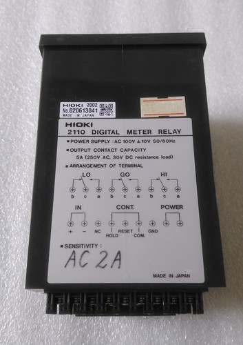[Used] HIOKI / 2110 / Digital Meter Relay, Panel Meter | eBay