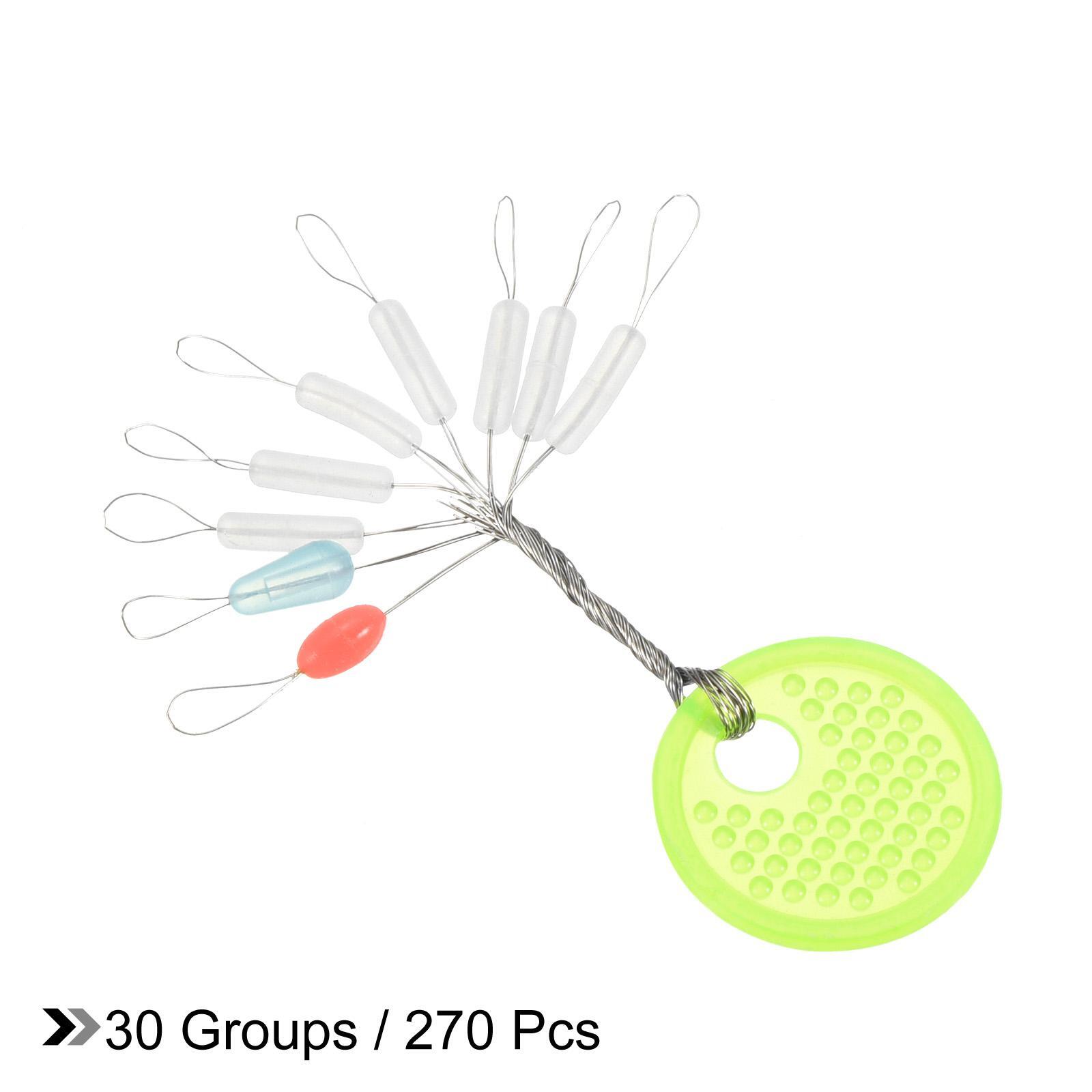 270Pcs Fishing Bobber Bead Stopper 9 in 1 Float Sinker Cylinder 2S ...