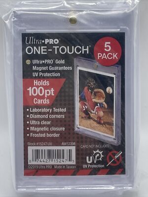 Ultra Pro One-Touch Thick Card 100pt Point Magnetic Card Holder - 5 ...