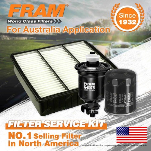 Fram Oil Air Fuel Filter Service Kit for Mitsubishi Lancer Mirage CE ...
