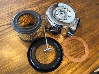 NEW VINTAGE BMW R50-R69S CHROME AIR FILTER HOUSING COMPLETE W/GASKET ...