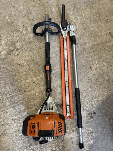 Stihl KM131R Petrol Kombi Unit & HL-KM 145 degree Hedge Trimmer head ...