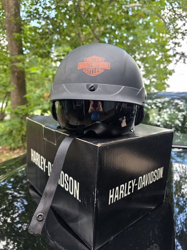 Harley-Davidson Busby Ultra-Light Sun Shield J03 1/2 Helmet New | eBay
