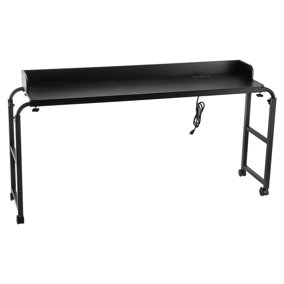 Uimoso Overbed Table Mobile Bed Side Desk 4 Wheels (2 w/ Brakes ...