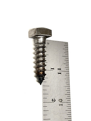 (25) 3/8 X 1-1/2 Square Head Lag Bolt Plain Steel Screw Rustic 3/8x1.5 ...