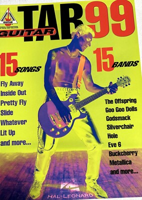 1999- Guitar Tab 99- 15 Songs/Bands- 90s Rock Guitar Tab Songbook ...