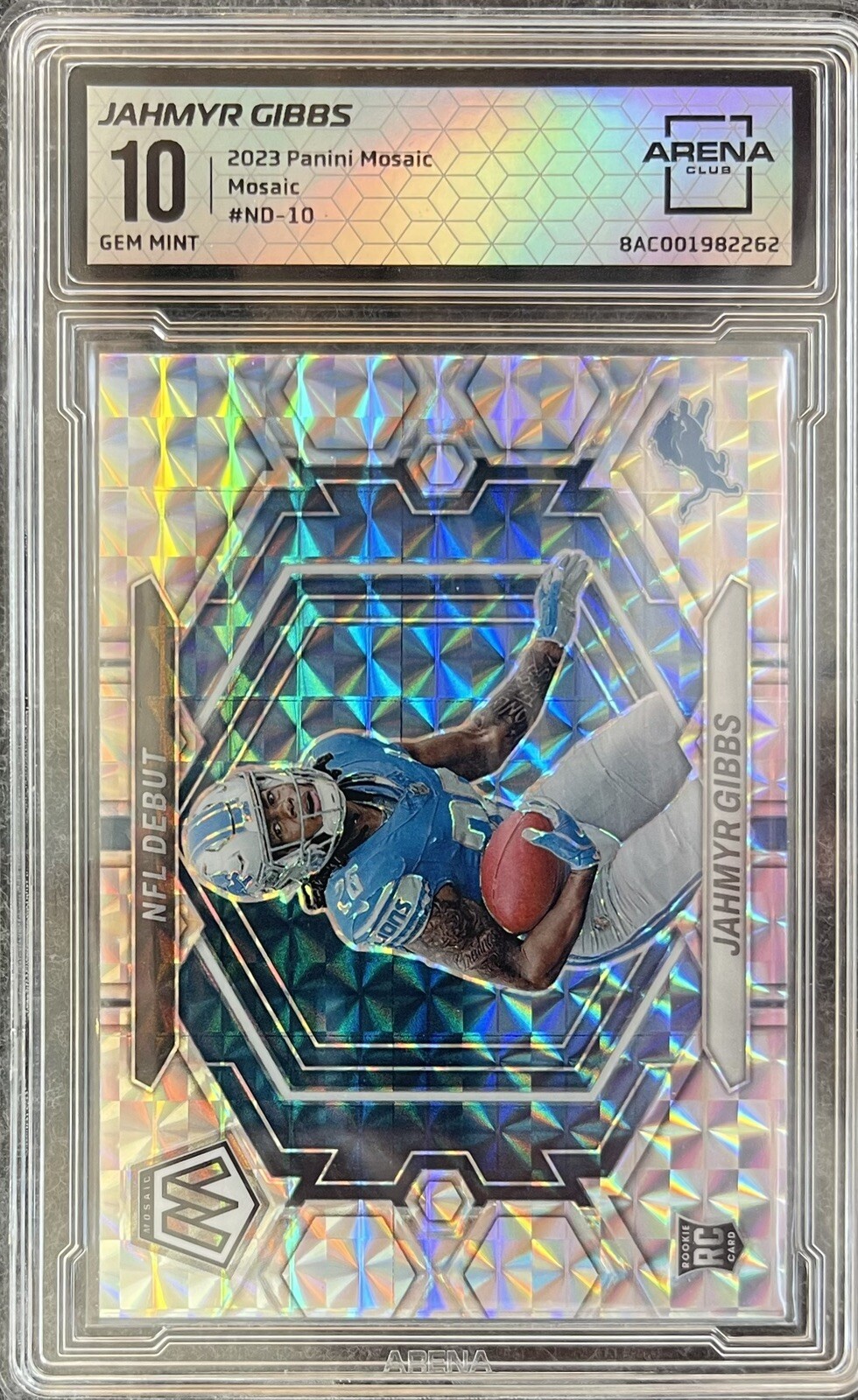 2023 Panini Mosaic - Nfl Debut Jahmyr Gibbs #ND-10 Mosaic Prizm (RC ...