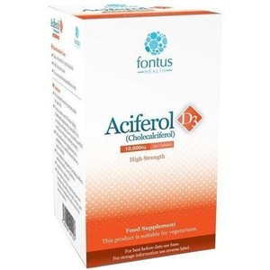 Aciferol D3 10000iu Tablets x 30 Vitamin D3 Colecalciferol Supplement ...