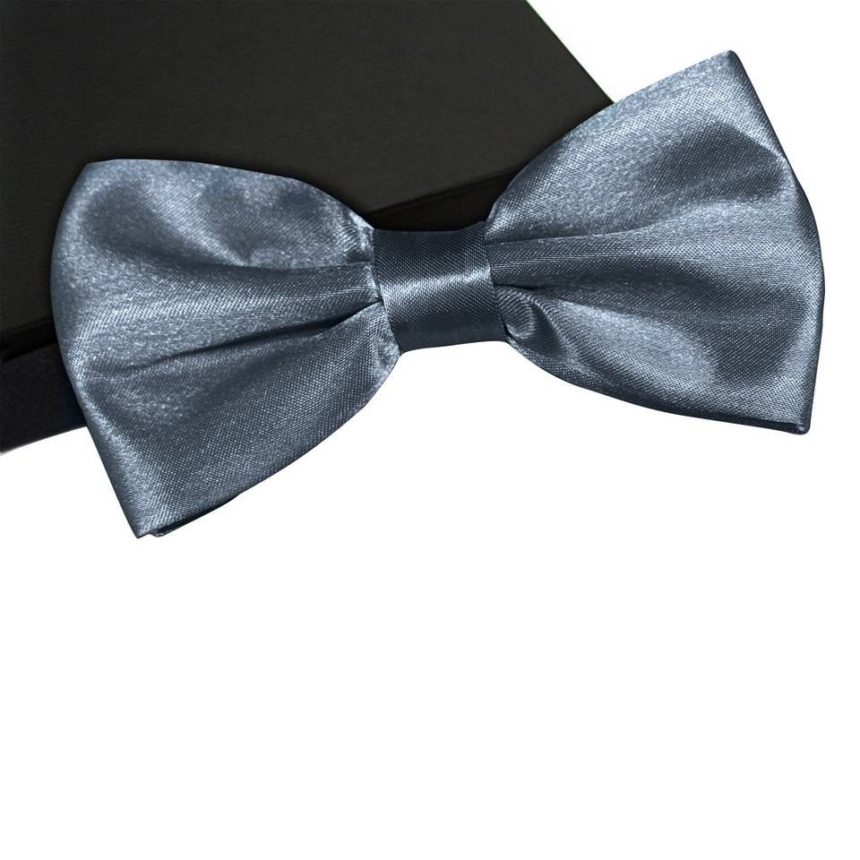 Smart Bow Tie Neck Mens Tie Satin Dickie Bow Fancy Dress Wedding Plain ...