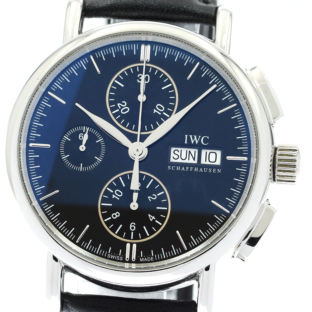 IWC SCHAFFHAUSEN Portofino IW378303 Chronograph Automatic Men's Watch ...