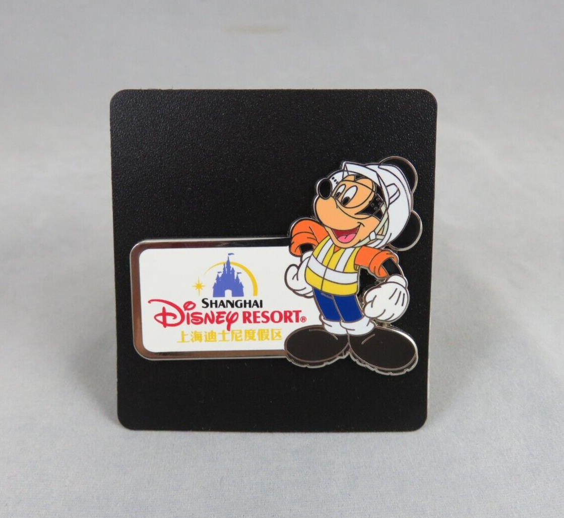 Disney Shanghai Disneyland SDR Pin - Mickey Mouse Construction Worker ...