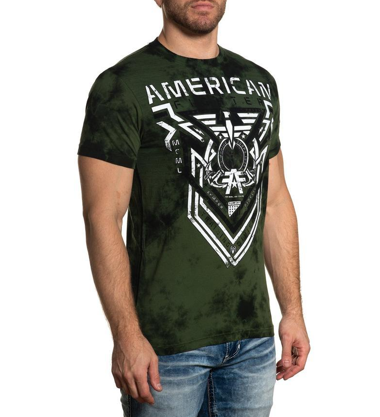 New Men's American Fighter by Affliction Grandfield Camo Tattoo MMA T ...