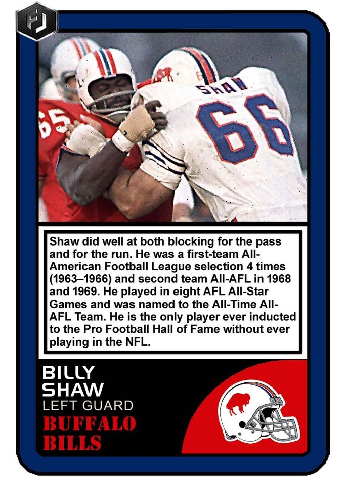 ACEO BILLY SHAW BUFFALO BILLS CUSTOM HAND MADE ART CARD | eBay