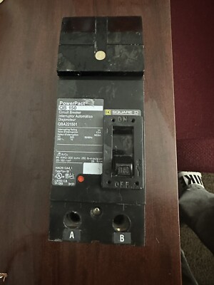 Square D QBA221501 I-Line Circuit Breaker 150A 240V 2P 1PH QBA 150 AMP ...