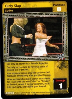 WWE: Girly Slap [Played] card type Strike Raw Deal Wrestling WWF | eBay
