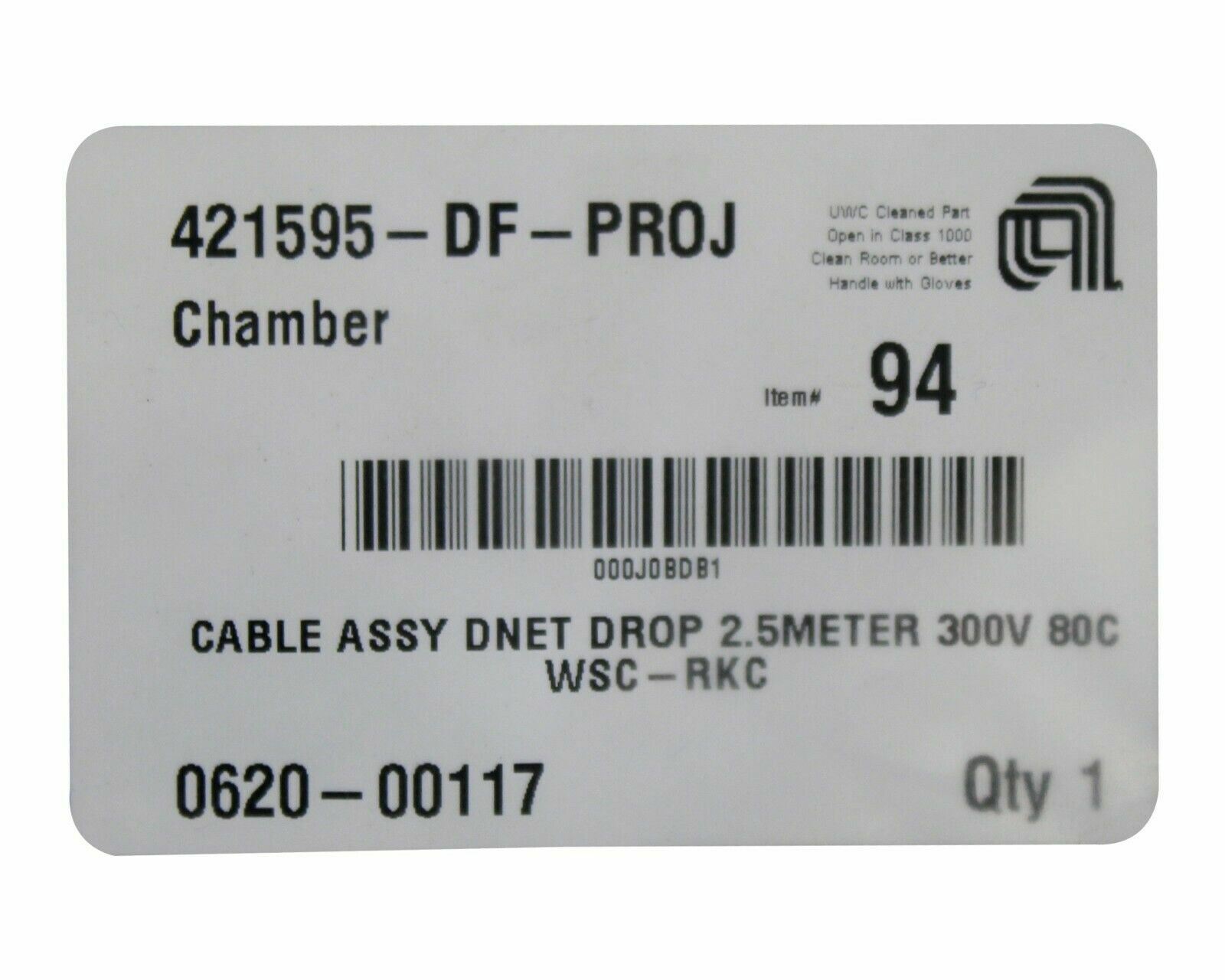 TURCK AMAT CABLE ASSY DNET DROP 2.5 METER 300V 80C WSC-RKC 0620-00117 ...