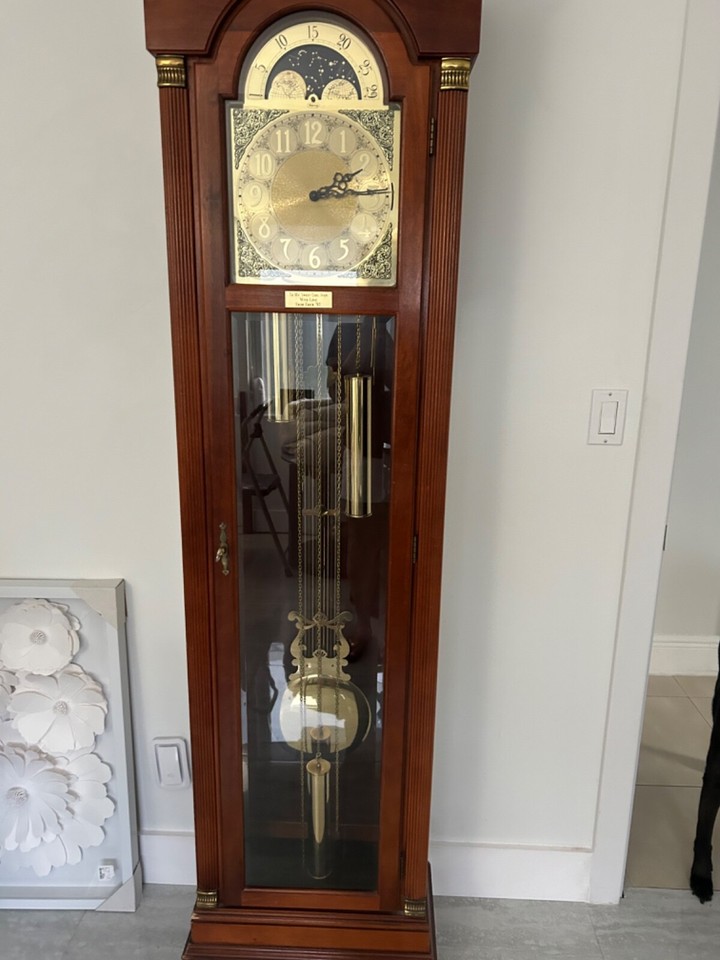 grandfather clock antique long case standing used | eBay