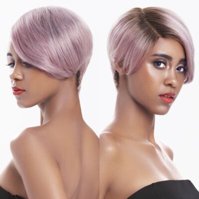 Virgin Remy Short Straight Bob Lace Front 100% Human Hair(dyft2 ...
