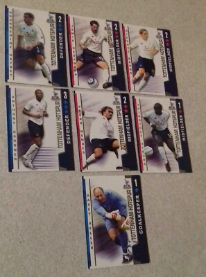 SHOOT OUT CARDS 2004/05 (04/05) - Tottenham Hotspur Set of 7 Cards ...