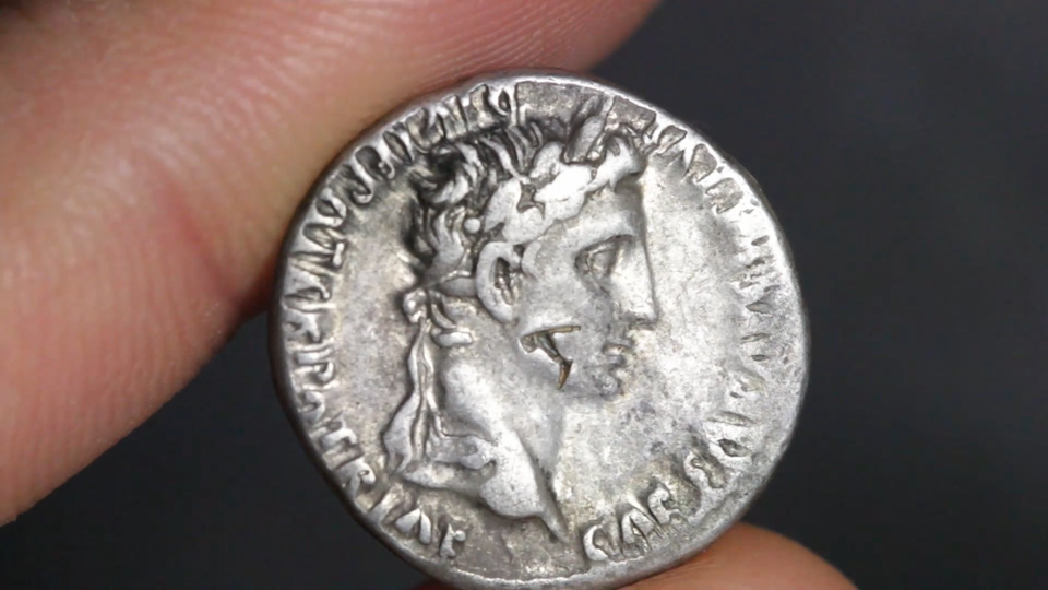 Augustus Denarius Ancient Roman Empire Silver Coin Gaius Lucius Caesar ...