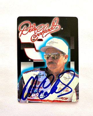 Dale Earnhardt NASCAR 1999 Winston Cup Bicycle Playing Card Autographed ...