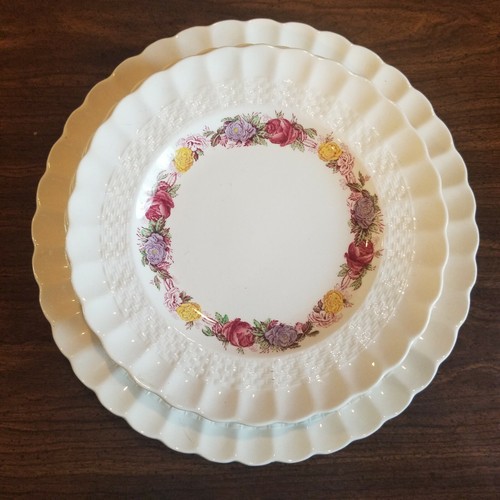 10 Copeland SPODE china ROSE BRIAR pattern 7 7/8” Salad Plates ...