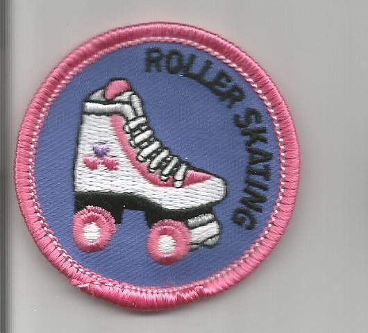 Girl / Boy Scout/Guides Patch/Crest/Badge ROLLER SKATING (your choice ...
