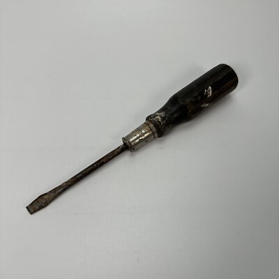 Vintage Stanley Hurwood Flathead Screwdriver Wood Handle Full Tang 9 ...