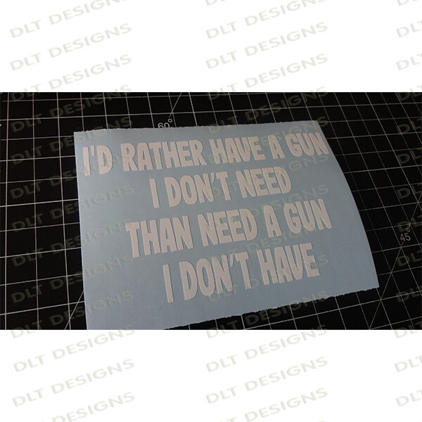 Pro Gun Rights Quote 2A Car Window Decal Bumper Sticker 2nd Amendment ...