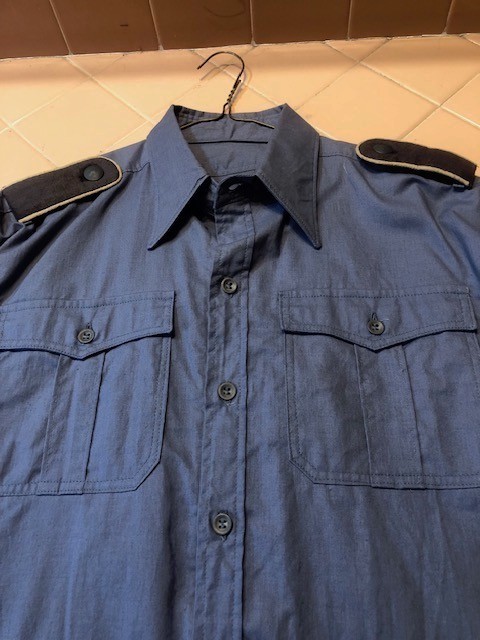 German WW2 Luftwaffe Blue EM Shirt (Reproduction) | eBay