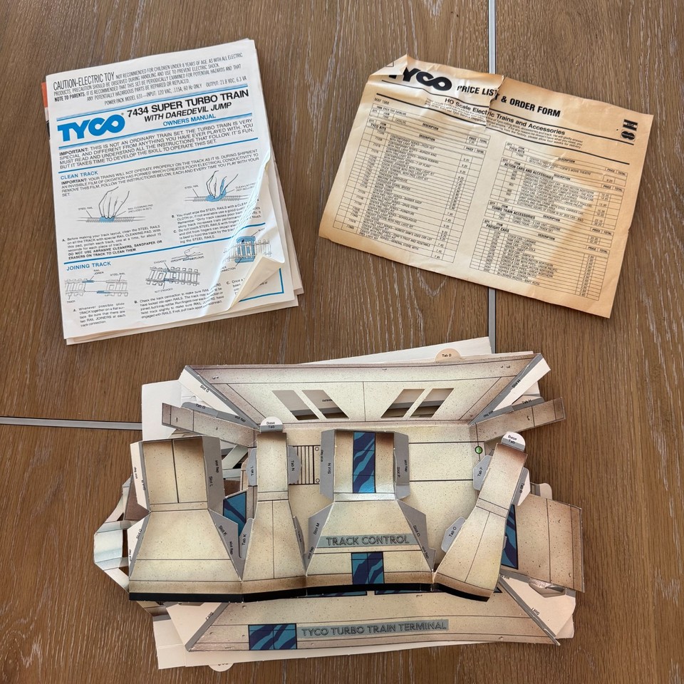 TYCO Super Turbo Train Worlds Fastest Train HO Race Set - Not Complete ...