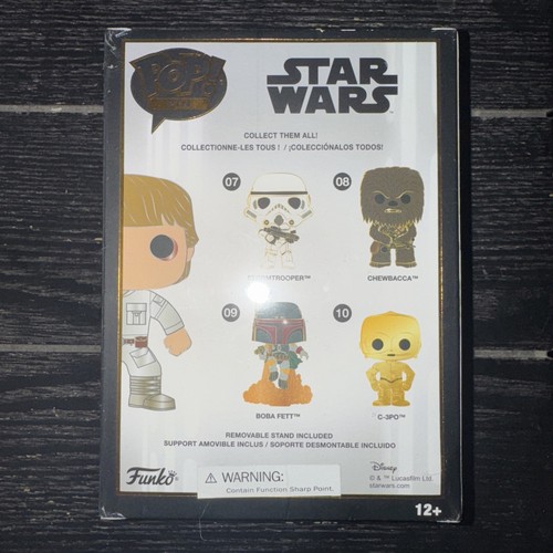 New Funko Star Wars POP! Pins Luke Skywalker Large Enamel Pin - Disney ...
