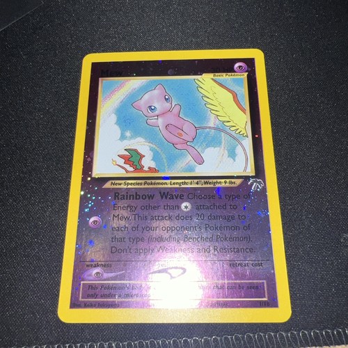 2001 Pokemon Southern Islands Mew Promo 1/18 Reverse Holo Foil LP | eBay