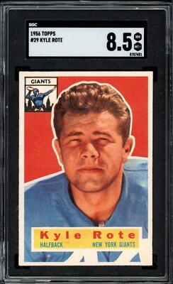 1956 Topps #29 Kyle Rote NM/MT+ 8.5 NY Giants ! ! ! Collection Break ...