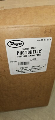 New Dwyer Photohelic Pressure Switch A3008-SRH-TP 0-8" Water Series ...