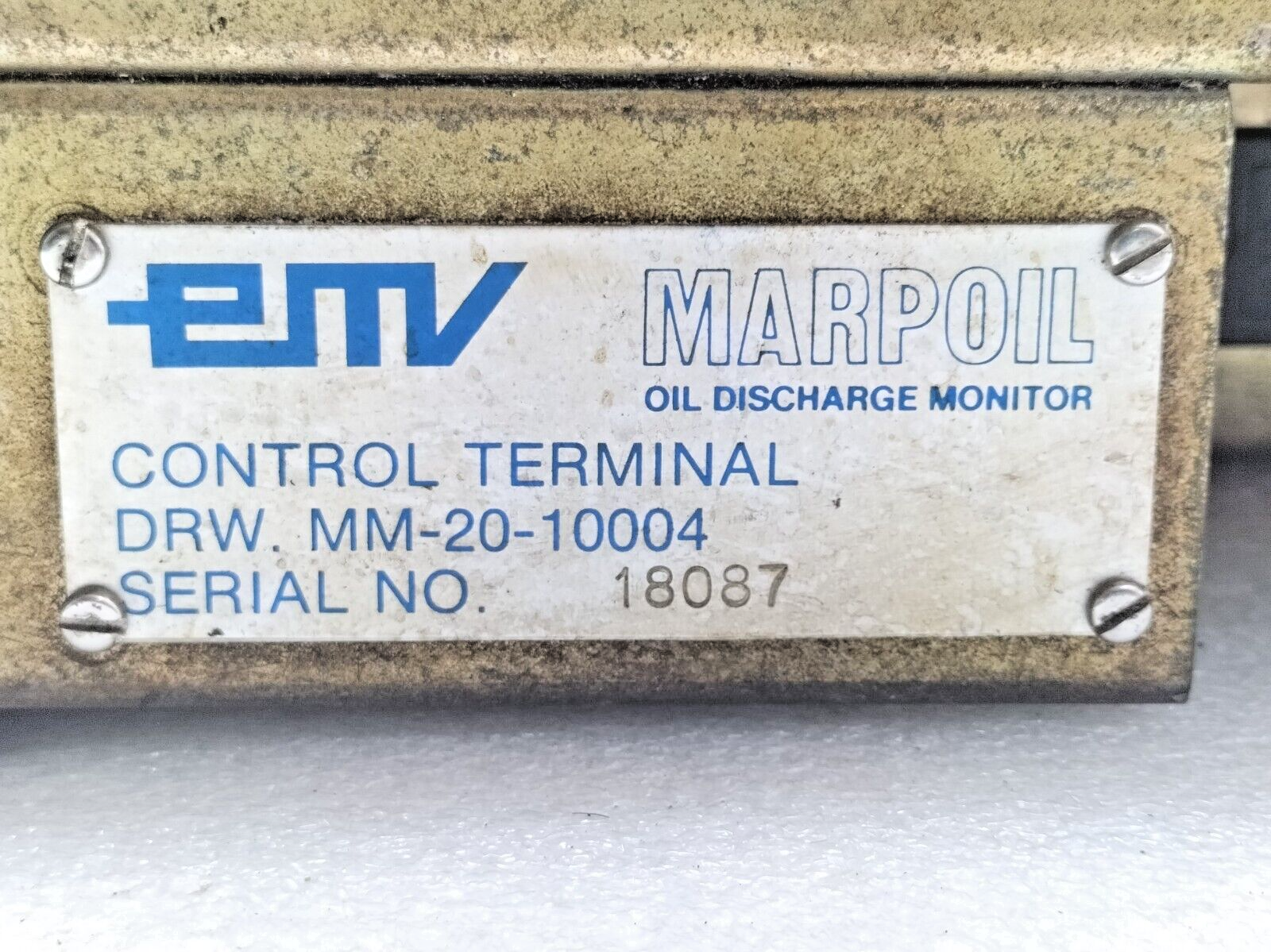 MARPOIL OIL DISCHARGE MONITOR CONTROL MONITOR | eBay