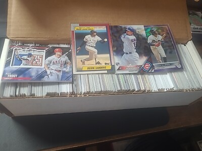 LOT OF RANDOM BASEBALL CARDS. Over 300 Cards Including, Autos, Relics ...