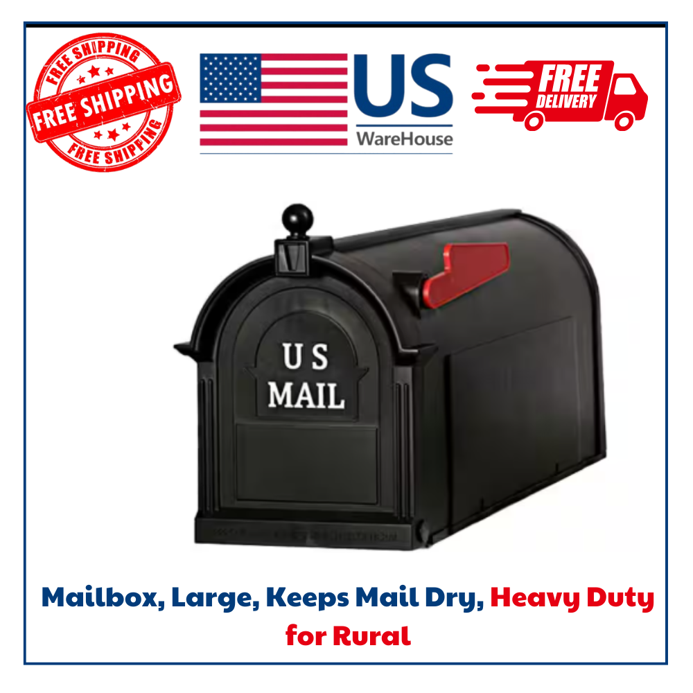 Mailbox, Large, Keeps Mail Dry, Heavy Duty for Rural | eBay