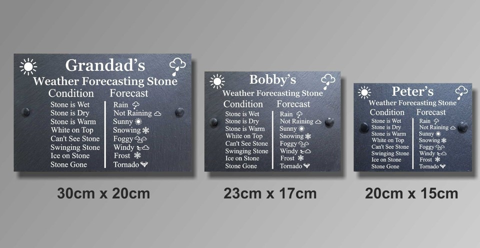 Funny Weather Forecasting Stone Natural Slate Plaque Ideal Gift Sign 3 ...