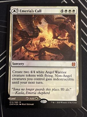1x Foil Emeria's Call (012) Zendikar Rising NM MTG Magic the Gathering ...