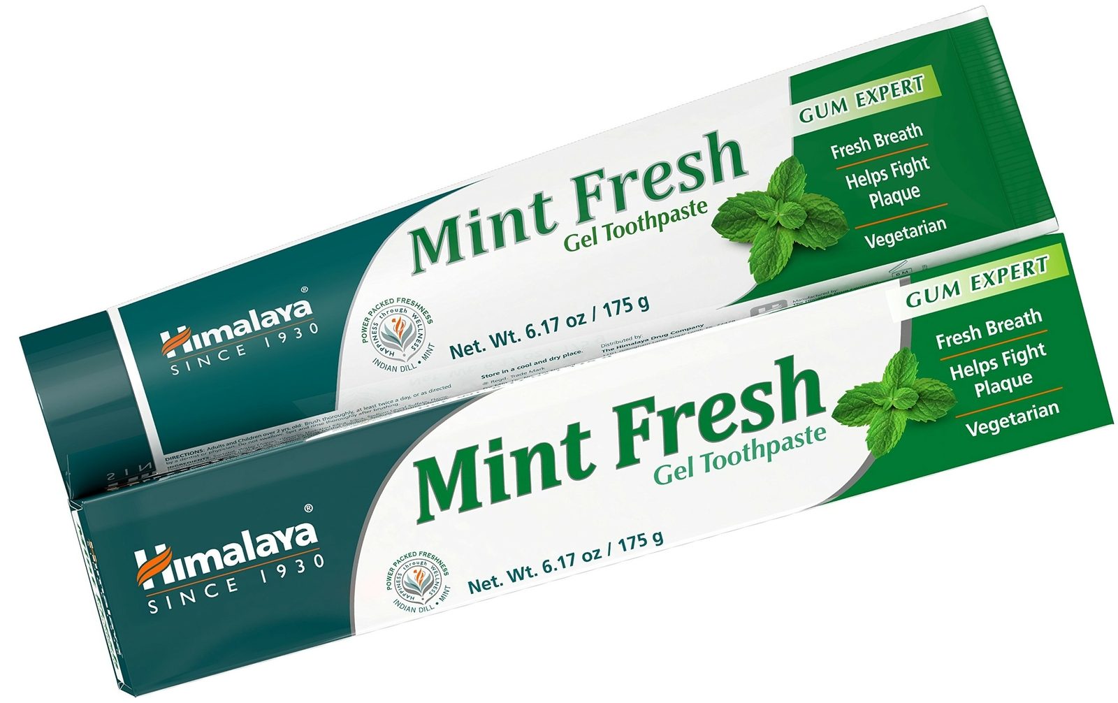 6.17oz Himalaya Mint Fresh Gel Toothpaste Fluoride-Free Vegetarian ...