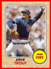 STEVE TROUT Custom Made Baseball Art Card Chicago Cubs MINT | eBay