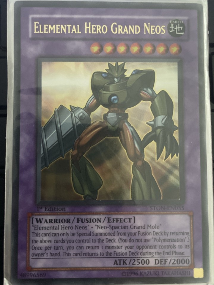 Yugioh Elemental Hero Grand Neos 1st Edition Near Mint Condition | eBay