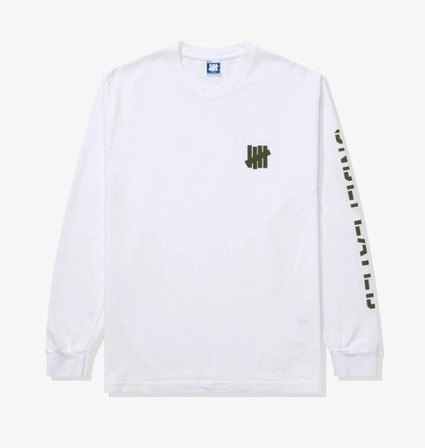 UNDEFEATED STENCIL L/S TEE - WHITE XL | eBay